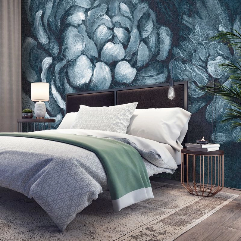 Tapeta Mural 26780 Painted Rose Smoky Blue | TAPETY \ WZORY, MOTYWY ...